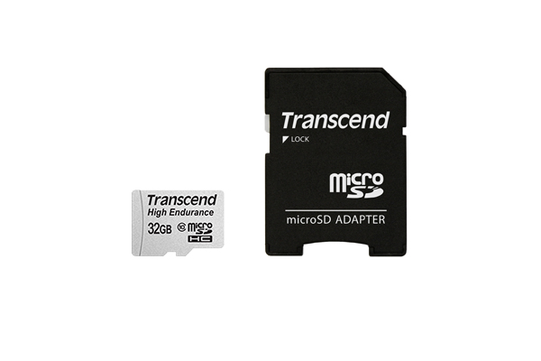 Thẻ nhớ kèm Adapter Transcend’s high endurance microSDHC card 32 GB MLC ...