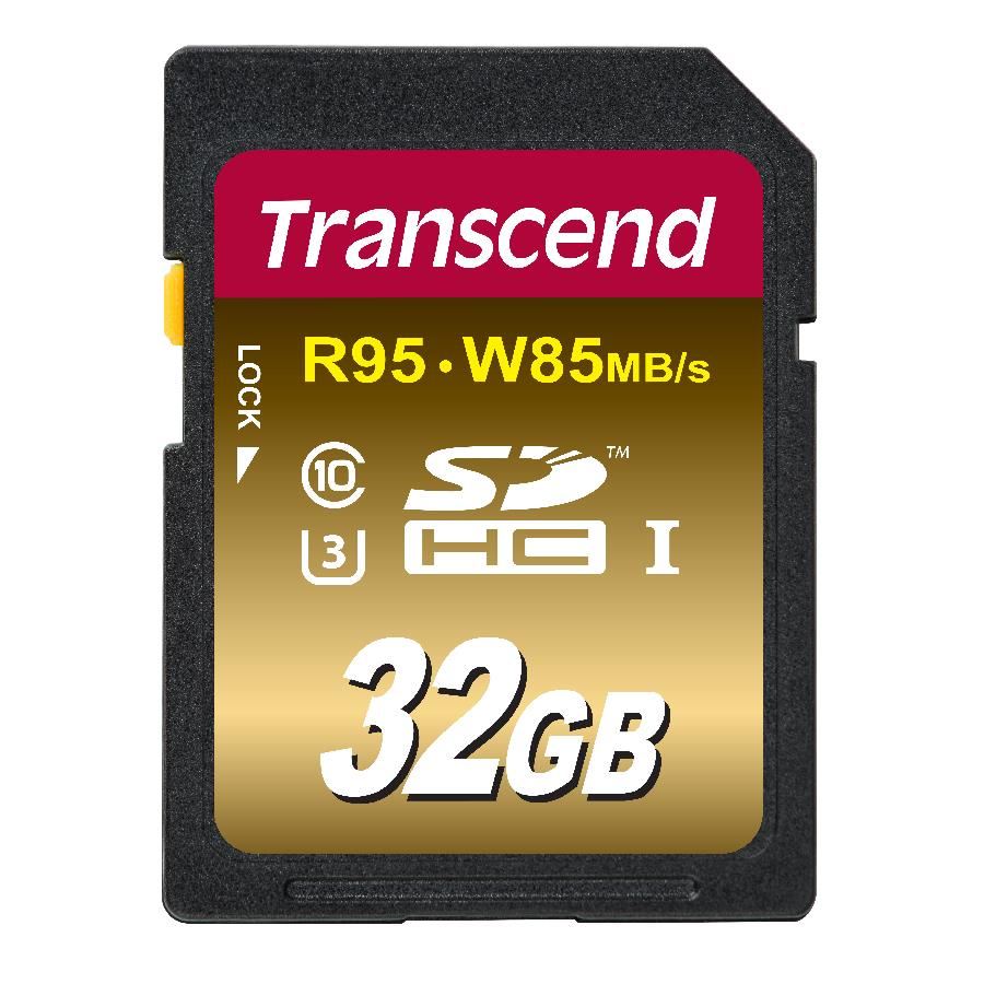 Thẻ nhớ SD card 32 GB Transcend SDHC UHS-I Speed Class 3 (U3) cards MLC ...
