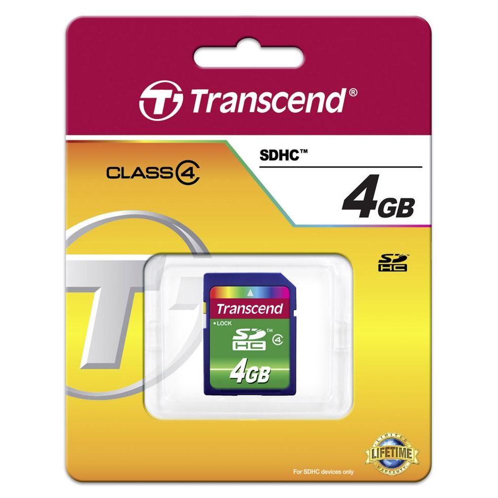 Thẻ nhớ SD card 4 GB Transcend’s SDHC Class 4 (Standard) – Transcend Việt Nam