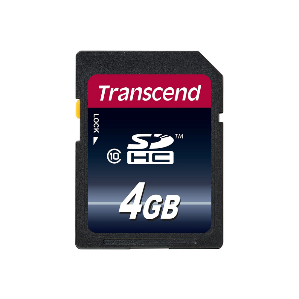 Thẻ nhớ SD card 4 GB Transcend’s Premium 200x SDHC Class 10 cards ...